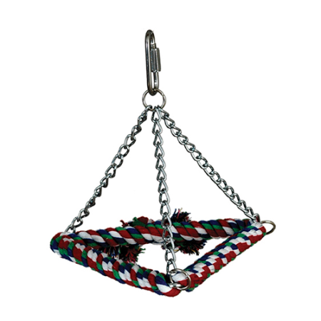 TRI-CHAIN ROPE SWING - SMALL - 6" - Dallas Parrots